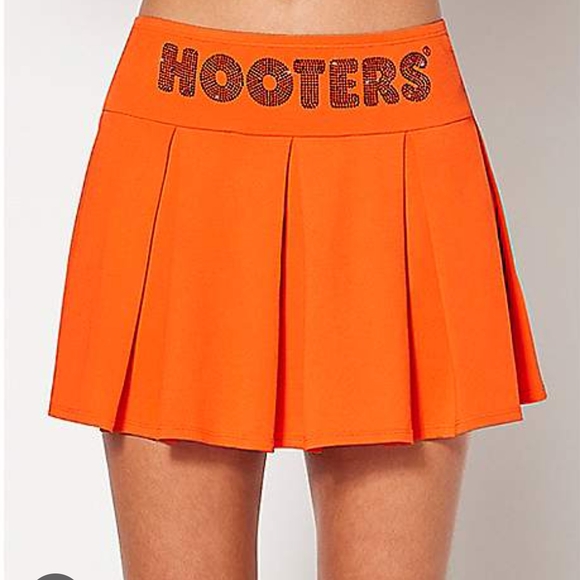Hooters | Skirts | Hooters Bright Orange Skater Skirt | Poshmark